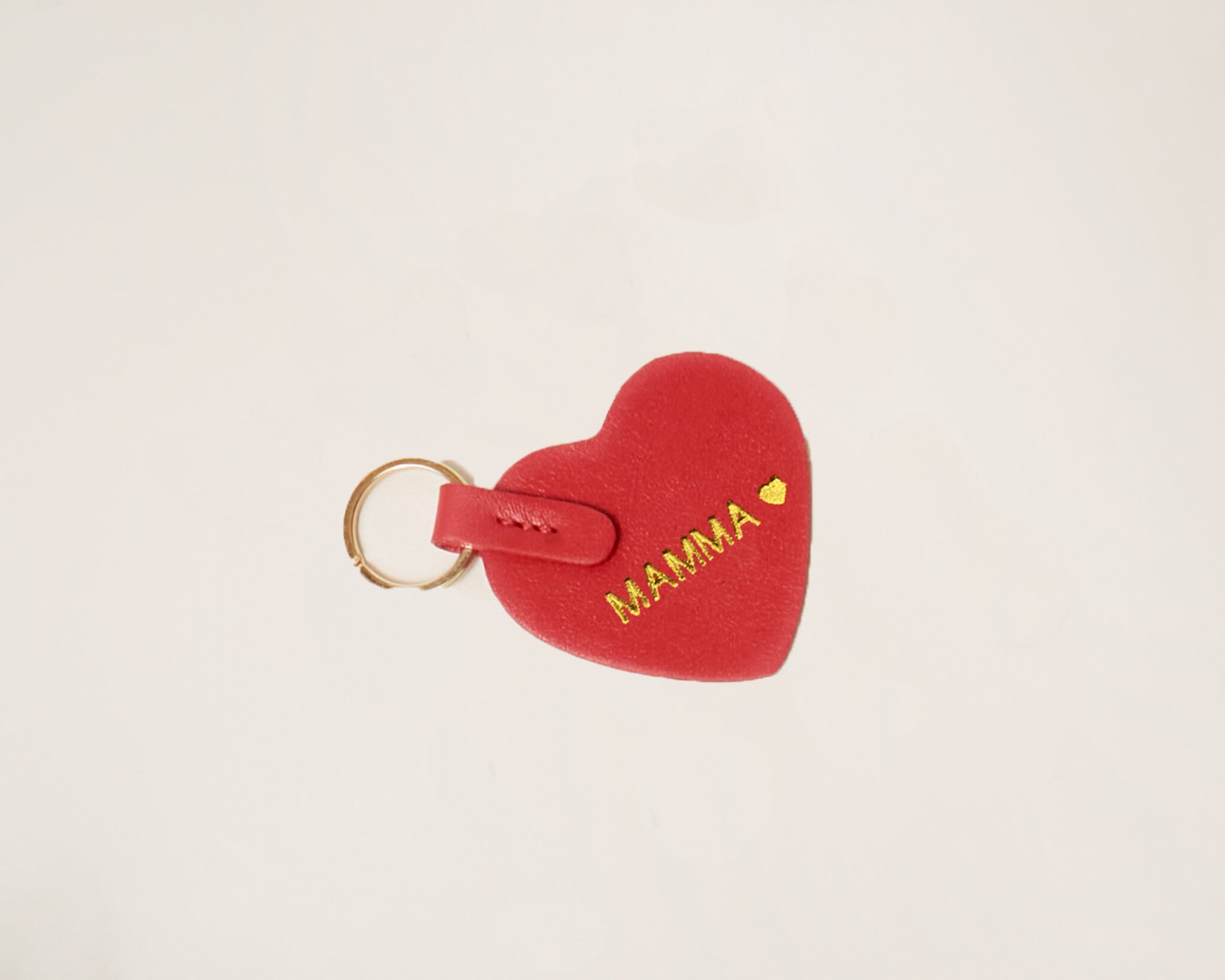 COEUR CUSTOMIZABLE Leather key ring made in France - Louvreuse