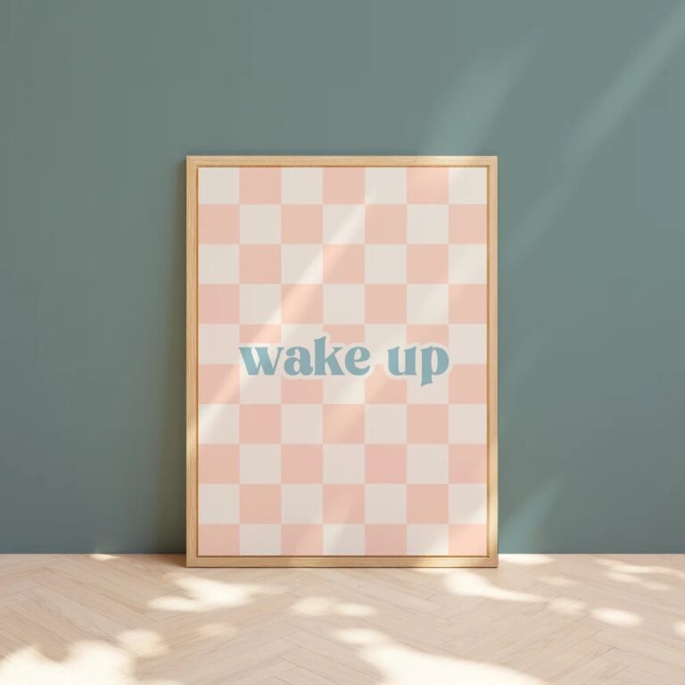 POSTER "WAKE UP" fabriqué en France - Louvreuse